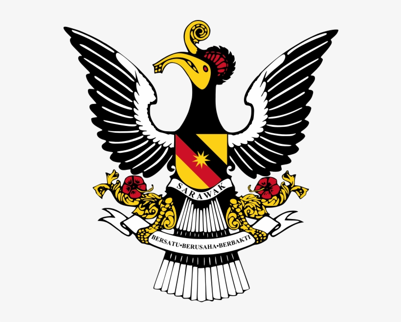 Coat Of Arms Of Sarawak - Sarawak Crest Logo - 580x599 PNG Download ...