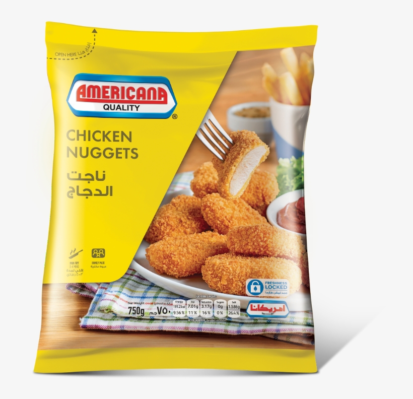 Chicken Nuggets 750g - Americana Group - 800x760 PNG Download - PNGkit
