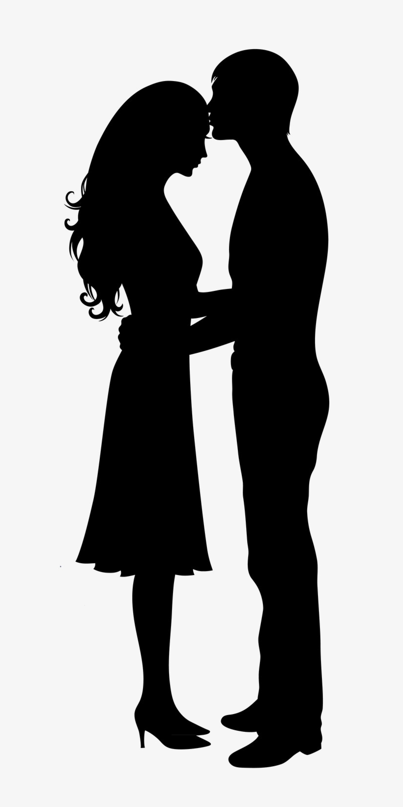 Romance Silhouette Png Image Background - Couple Silhouette - 650x1562 ...