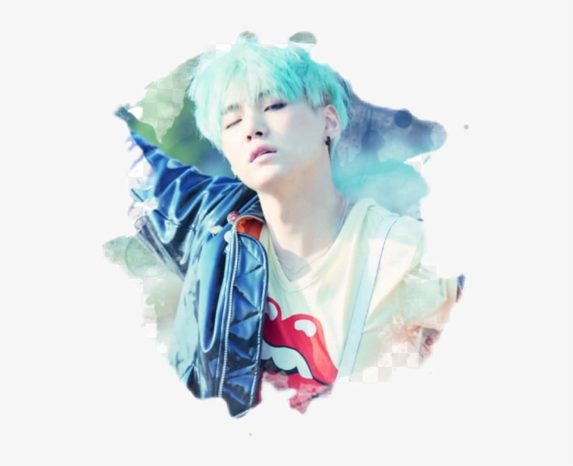 Download Transparent Bts Suga Watercolor Sticker ...