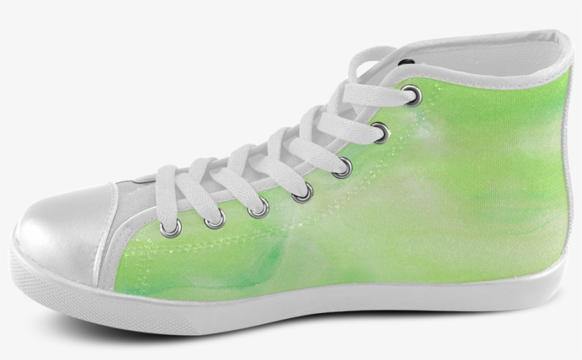 Download Transparent Bright Green Watercolor Abstract Art Women's High ...