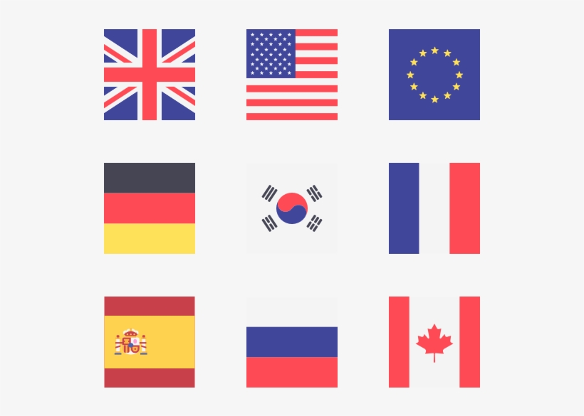 International Flags - Square Flag Icons - 600x564 PNG Download - PNGkit