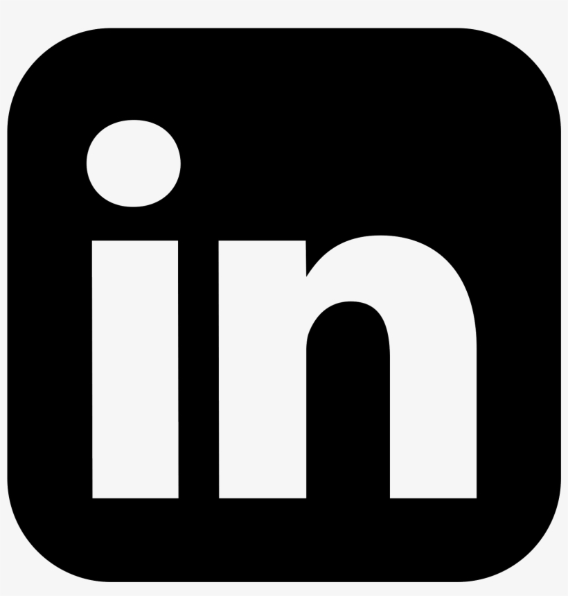 Download Transparent New Latest Linkedin Logo - Linkedin Icon Png Black ...