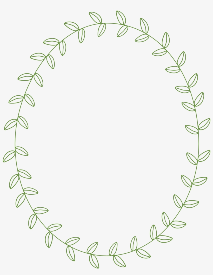 Free - Vine Oval Frame - 977x1210 PNG Download - PNGkit