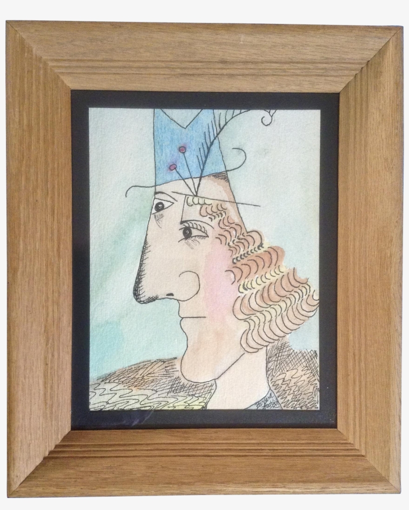 Barbara Frochlich, The Modern Man, Cubist Pen And Ink - 2048x2048 PNG ...