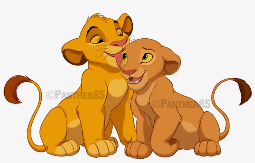 Lion Nala Simba Drawing Fan Art - Simba And Nala Not Transparent ...