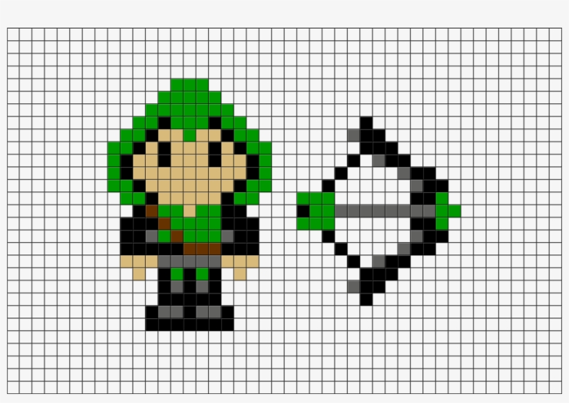 Green Arrow Logo Pixel Art - 880x581 PNG Download - PNGkit