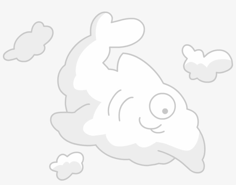Super Hero Bounce Cloud Fish - Cartoon - 960x706 PNG Download - PNGkit