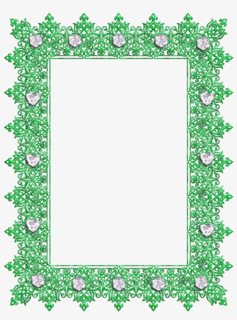 Green Transparent Frame With Frames Bordered Paper - Frames With ...