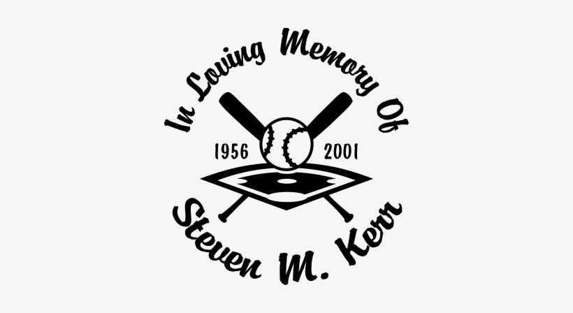 Baseball Diamond - Loving Memory Baseball Decals - 350x368 PNG Download ...