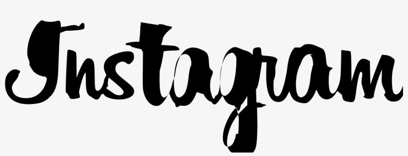 Instagram Black Logo - Instagram - 2500x840 PNG Download - PNGkit