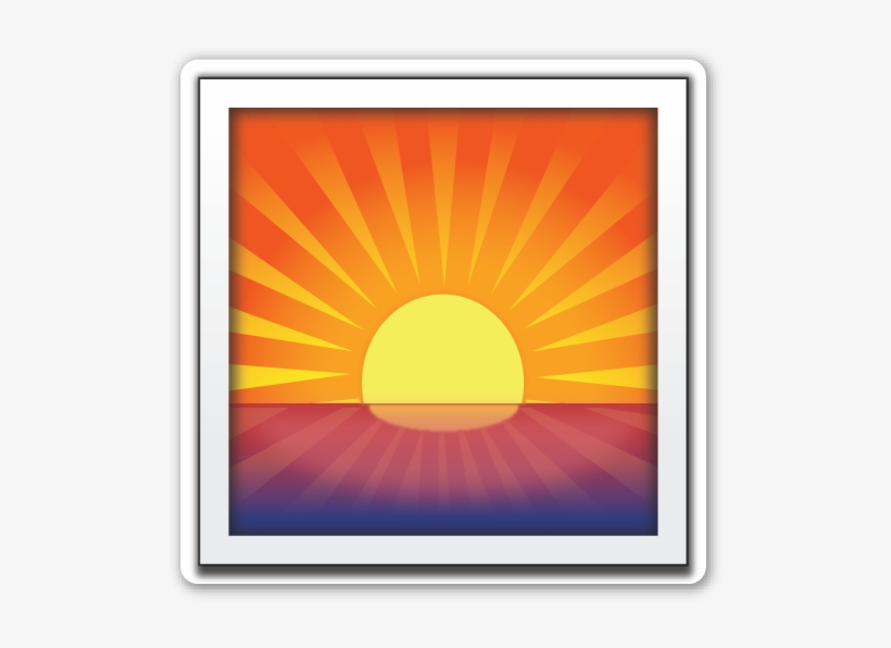 Sunrise - Sunset Over Buildings Emoji - 531x535 PNG Download - PNGkit