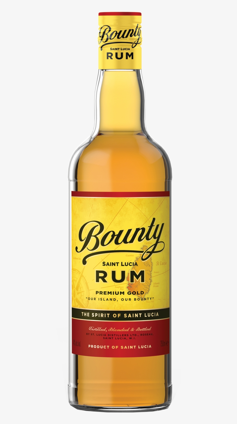 Bounty Rum Gold St Lucia Rum - Bounty Rum - 750x1500 PNG Download - PNGkit