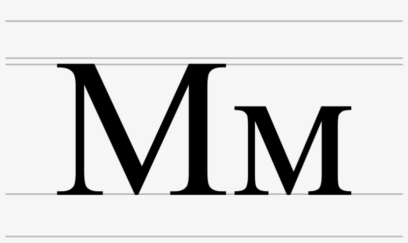 Upper And Lower Case M - 1200x690 PNG Download - PNGkit