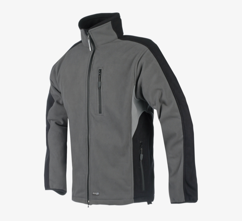 Grey/black/grey - Leather Jacket - 720x1080 PNG Download - PNGkit