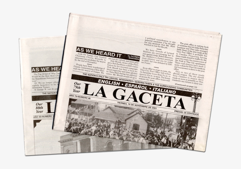 La Gaceta Newspapers - Newspaper Png Top - 700x497 PNG Download - PNGkit