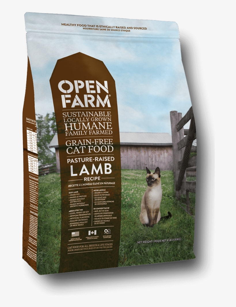 Open Farm Grain Free Pasture Raised Lamb Recipe Dry - Open Farm Cat ...