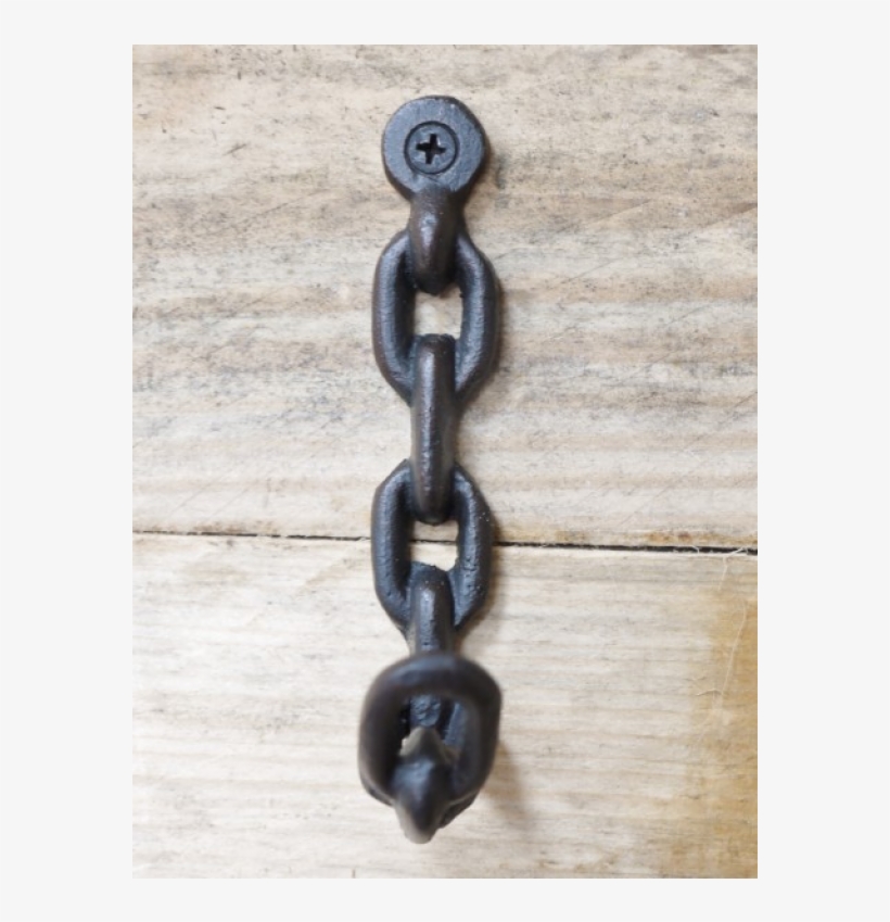 Small Cast Iron Chain Link Coat Hook - Wood - 1152x768 PNG Download ...