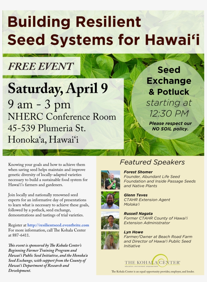 April 9 Seed Flyer - Azek - 2550x3300 PNG Download - PNGkit