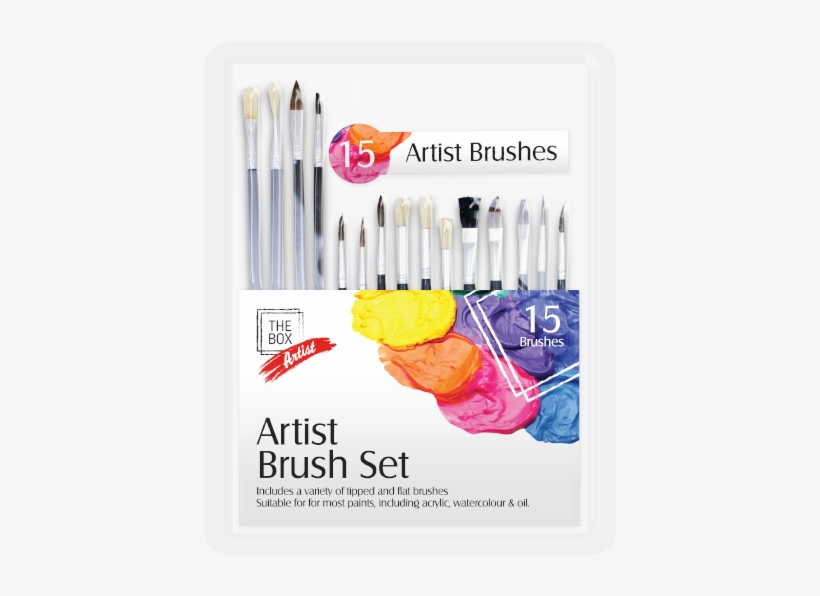 Artists Paint Brush Set - Poster - 800x620 PNG Download - PNGkit