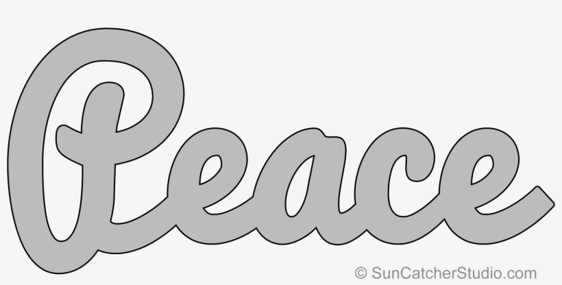 Peace Pattern Template Stencil Printable Clip Art Design - Circle ...