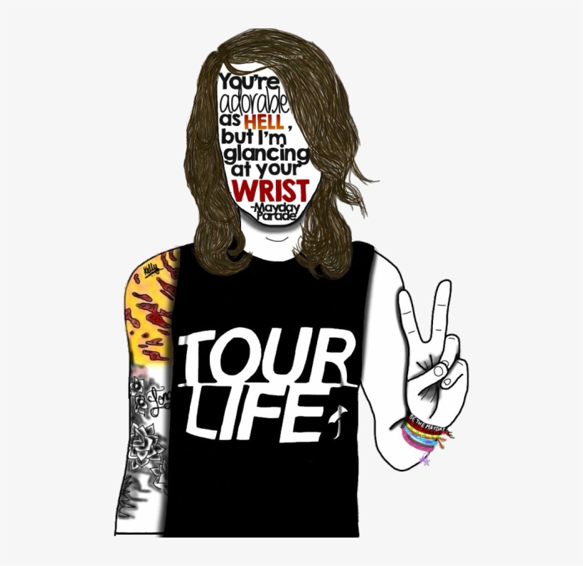 Band Overlays Tumblr - Illustration - 500x716 PNG Download - PNGkit