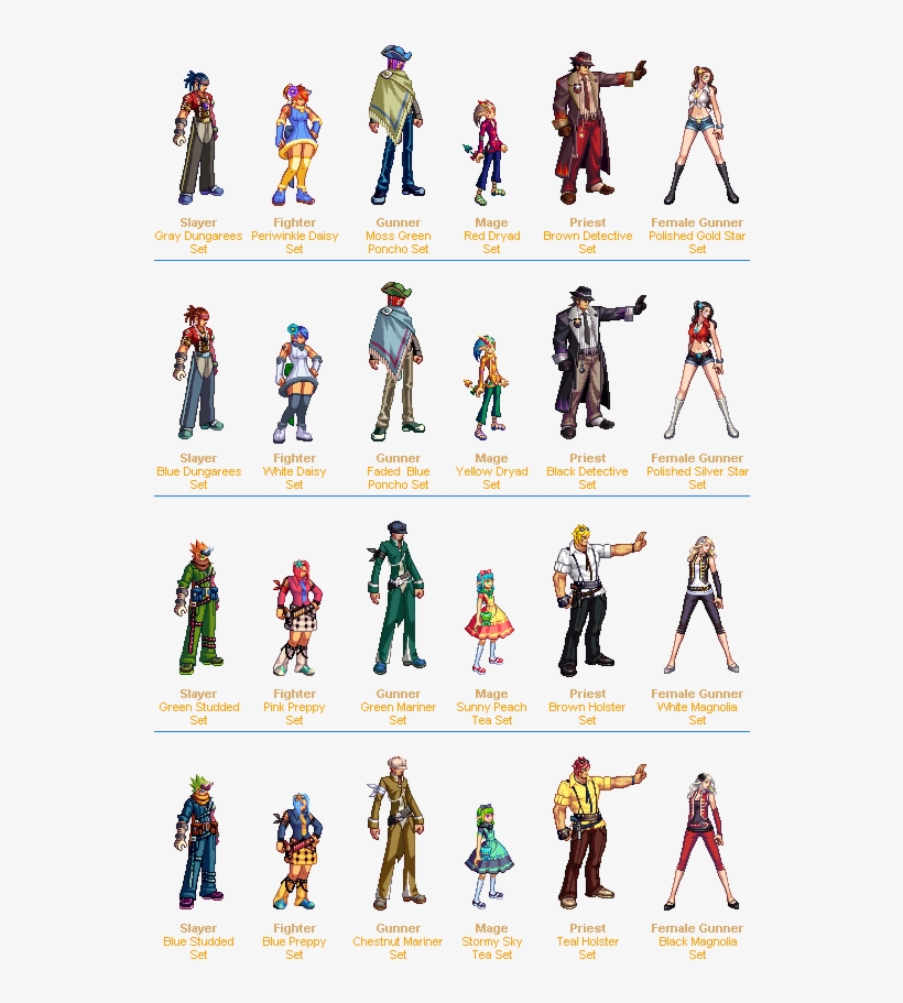 11thstd - Dfo Female Fighter Avatar - 550x875 PNG Download - PNGkit