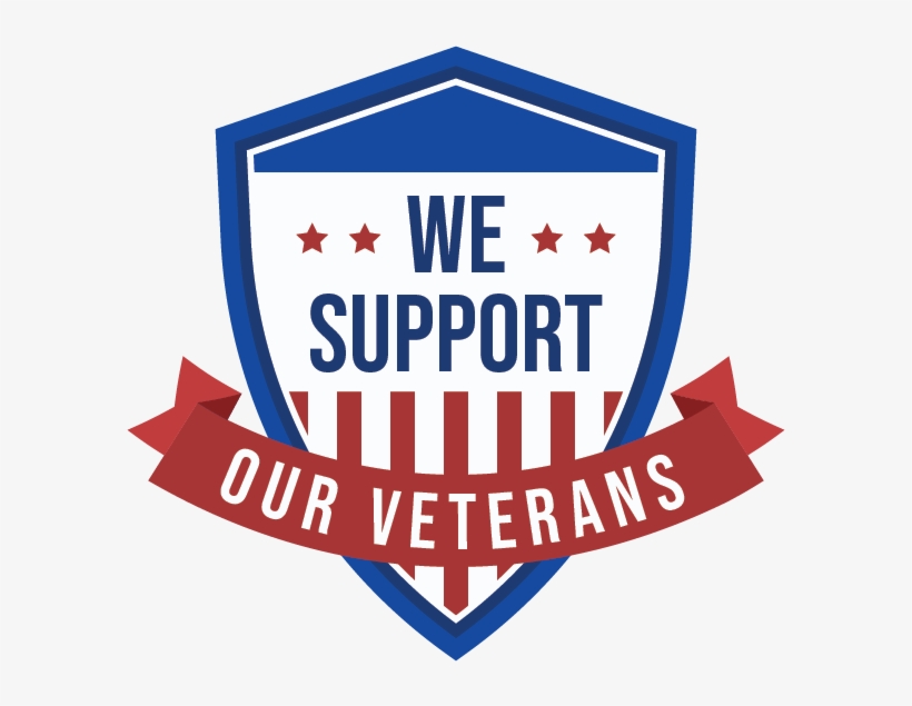 We Support Our Veterans - Come In We Re Open - 592x572 PNG Download ...