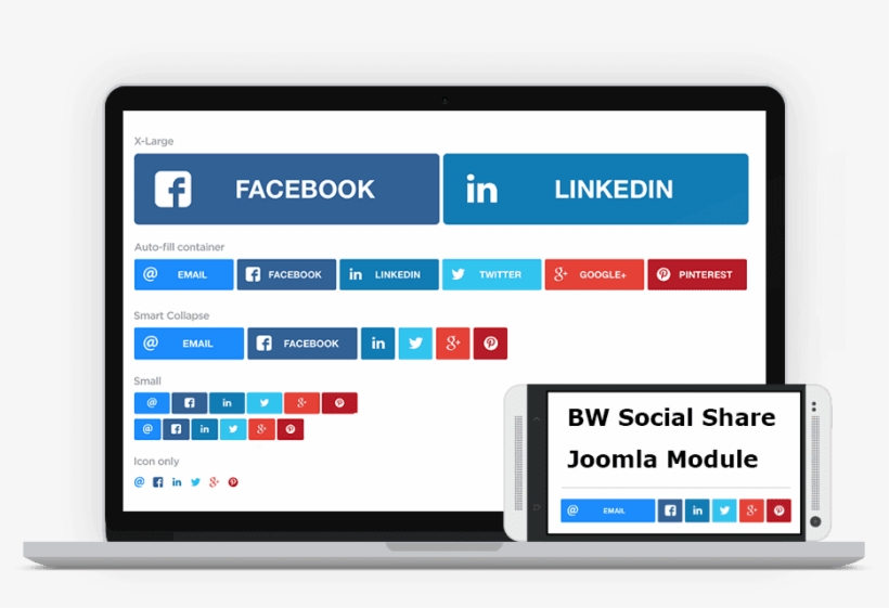 Ridiculously Responsive Social Sharing Buttons - Drupal Module Share - 912x580 PNG Download - PNGkit