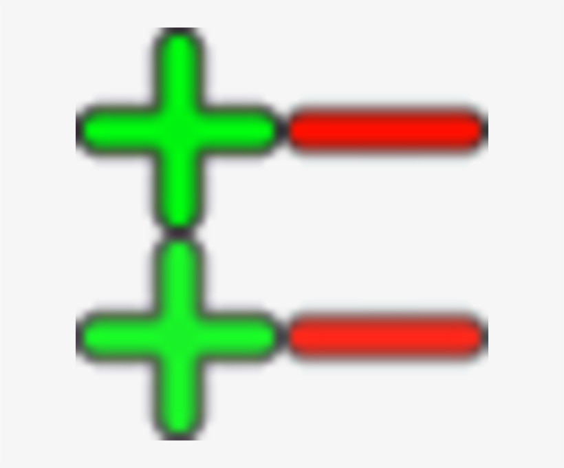 Plus Minus Small Red Green Image - Cross - 600x600 PNG Download - PNGkit
