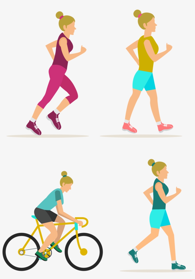 Physical Fitness Centre Icon Woman Transprent Png - Flat Design ...