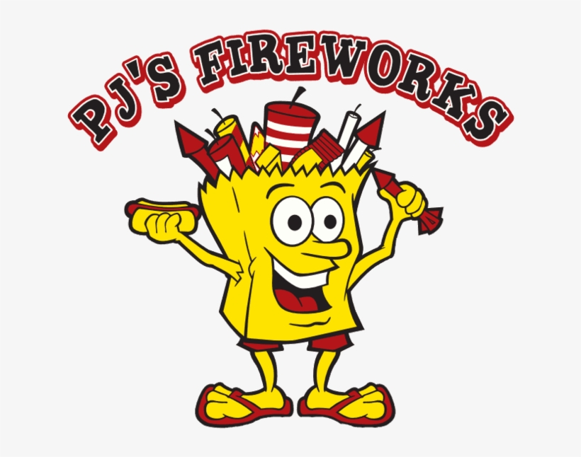 Pj's Fireworks - Logo - Cartoon - 640x615 PNG Download - PNGkit