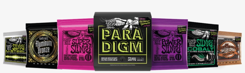 Ernie Ball String Pack - Ernie Ball 2027 Paradigm Beefy Slinky Electric ...