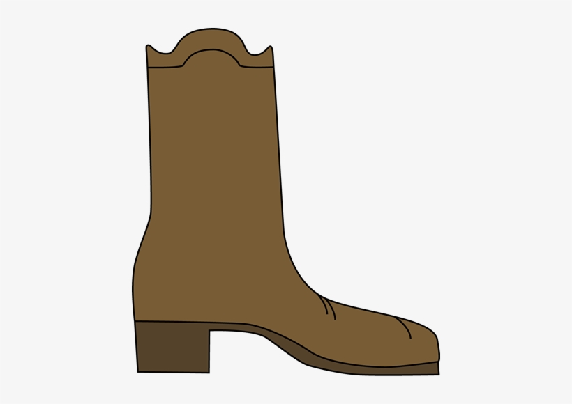 Boots Clipart Brown Boot - Cute Cowboy Boot Clipart - 442x500 PNG ...
