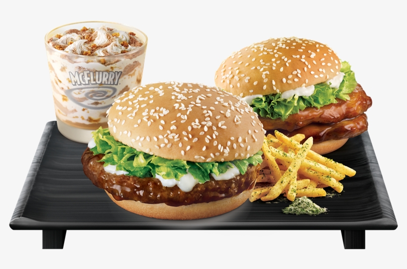 Mcdonald's Beef And Chicken Samurai Burgers, Seaweed - Chicken Samurai ...