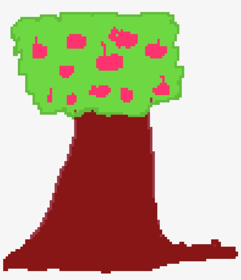 Apple Tree - Apple Tree Pixel Art - 1040x1080 PNG Download - PNGkit