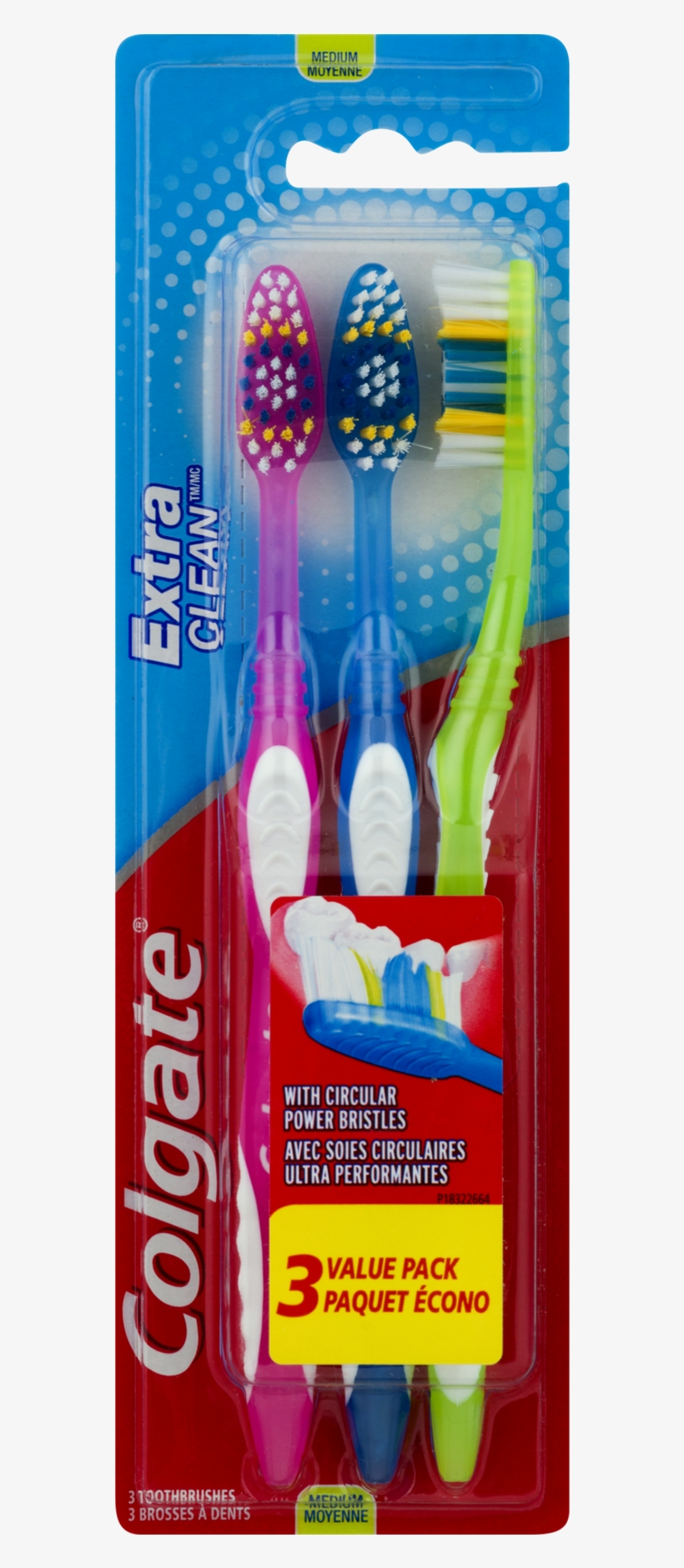 Download Transparent Colgate Extra Clean Full Head Toothbrush, Medium ...