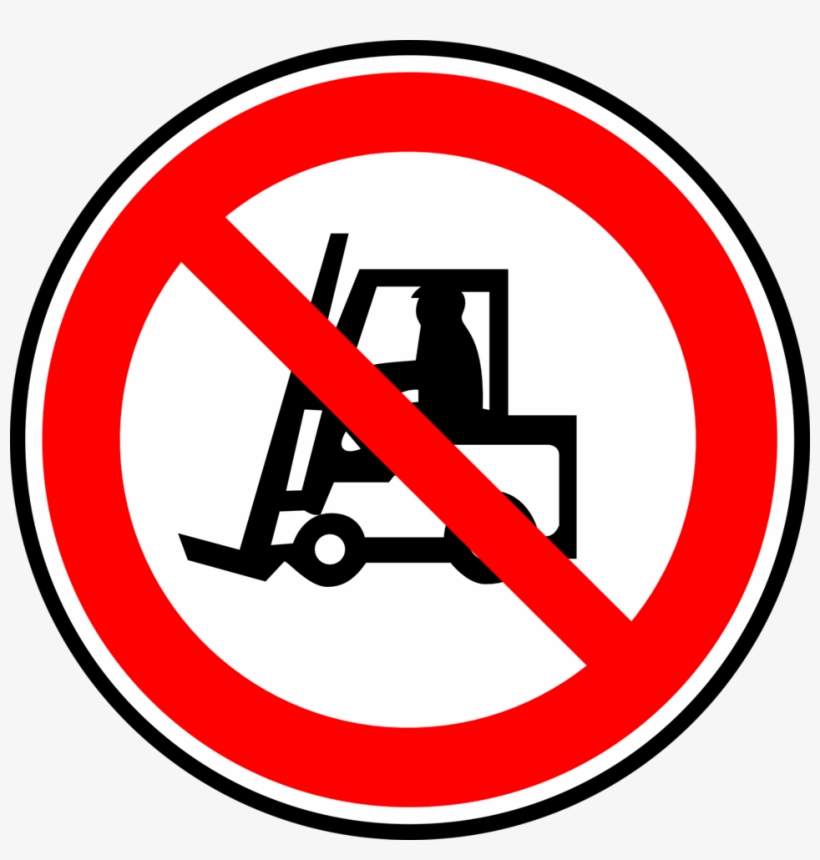 Free Vector Do Not Carry With Vehicles Clip Art - Do Not Enter Forklift ...
