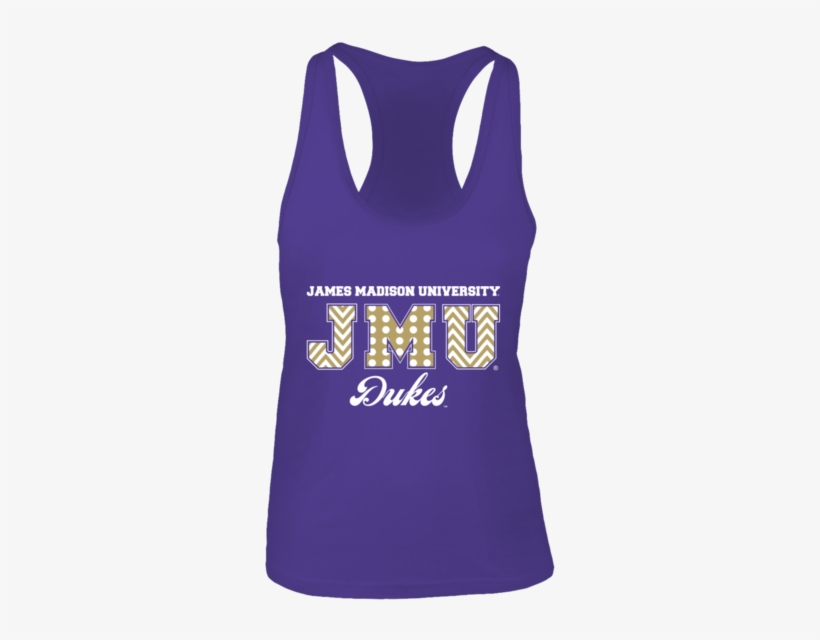 James Madison University Jmu Dukes Patterned Letters - Active Tank ...