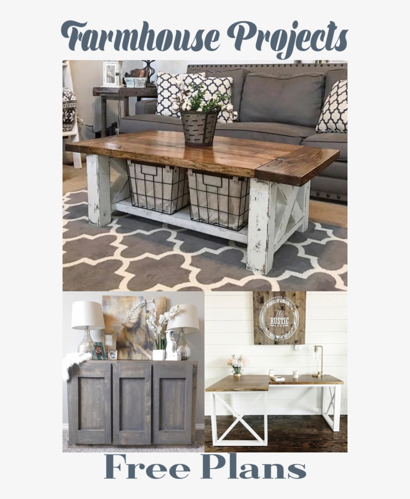3 Easy Farmhouse Diy Projects - Rustic Chic Living Room On A Budget ...
