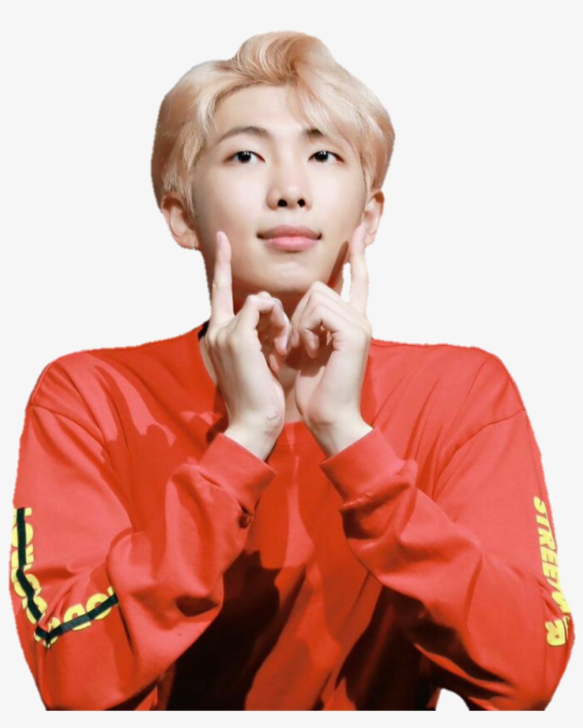 Rm Sticker - Namjoon Red Cute - 1024x1166 PNG Download - PNGkit