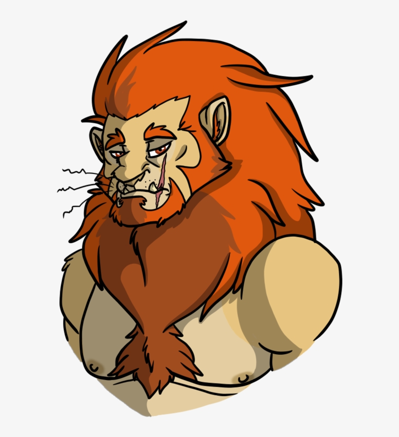 The Ugly Lion - Cartoon - 600x833 PNG Download - PNGkit