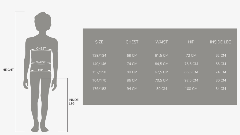 Size Guide - Standing - 3119x1765 PNG Download - PNGkit
