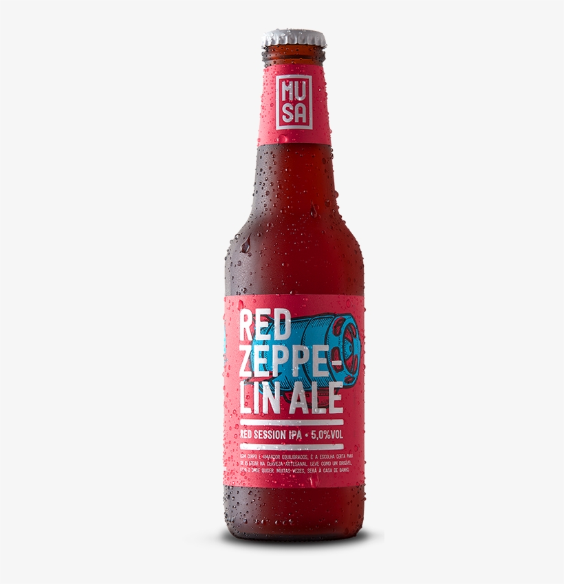 Red Zeppelin - Beer Bottle - 409x793 PNG Download - PNGkit