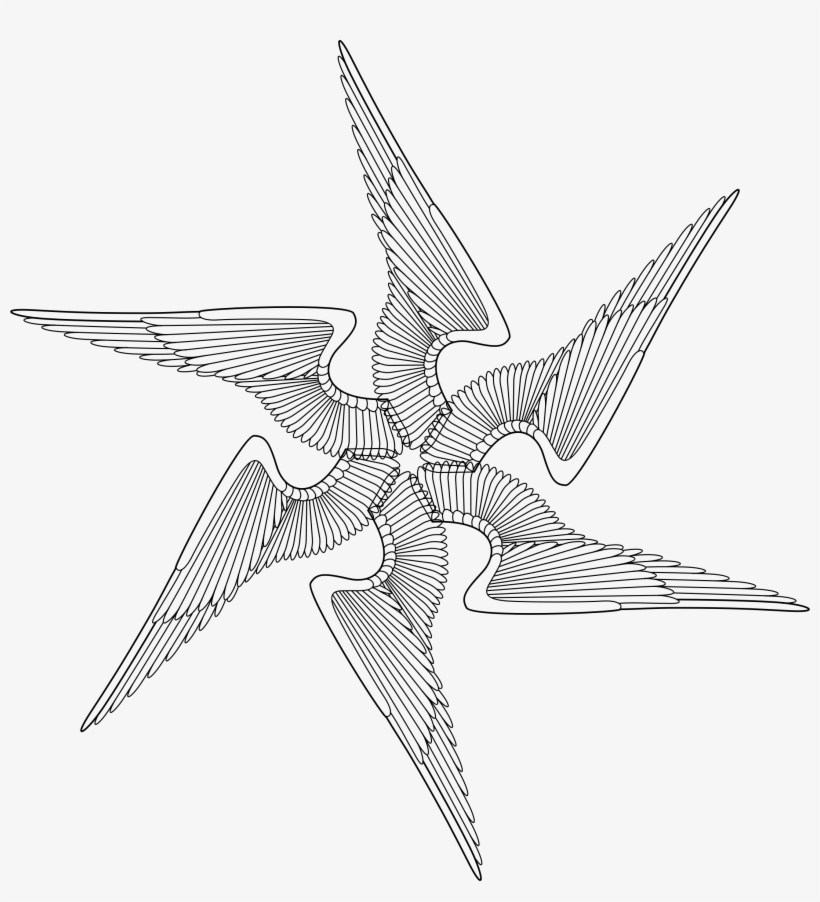 This Free Icons Png Design Of Wings Design Line Art - 2180x2294 PNG ...