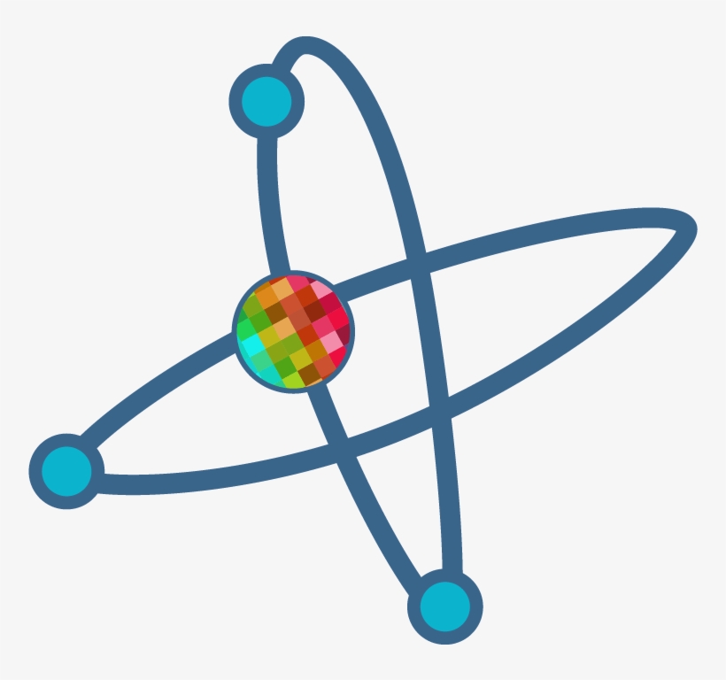 Atoms & Pixels - Circle - 1000x800 PNG Download - PNGkit