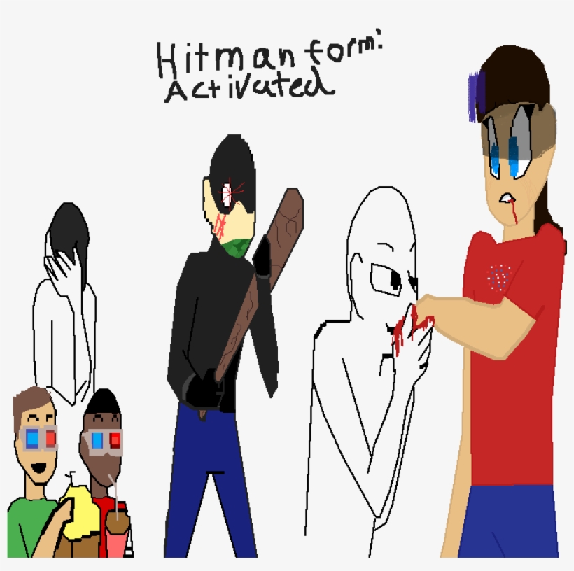 Hitman From - Activated - Cartoon - 1400x1400 PNG Download - PNGkit