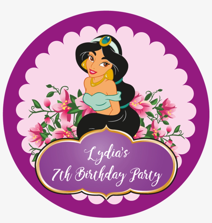 Princess Jasmine Party Box Stickers - Google - 1200x1200 PNG Download ...