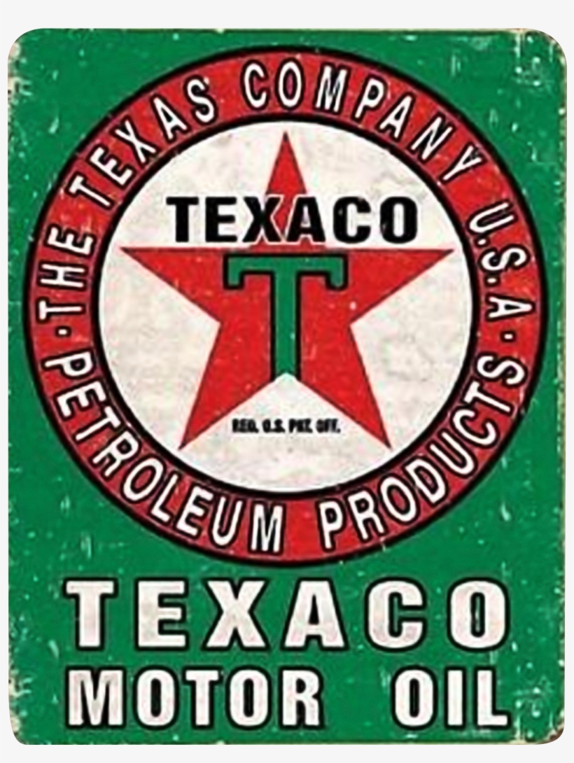 Vintage Texaco Motor Oil Sign - Emblem - 1800x2400 PNG Download - PNGkit