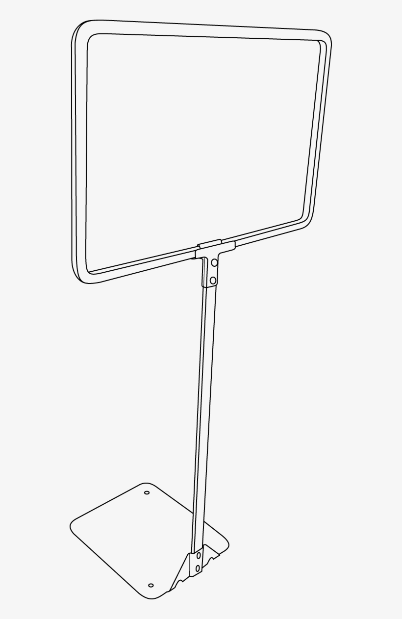 Metal Sign Frame - Line Art - 535x1182 PNG Download - PNGkit
